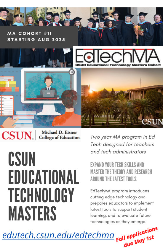 Educational Technology Masters Cohort